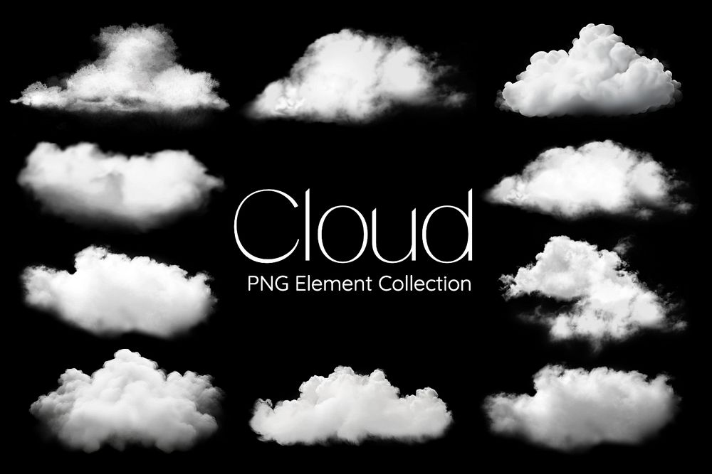 Editable white cloud effect design | Premium Editable Design - rawpixel