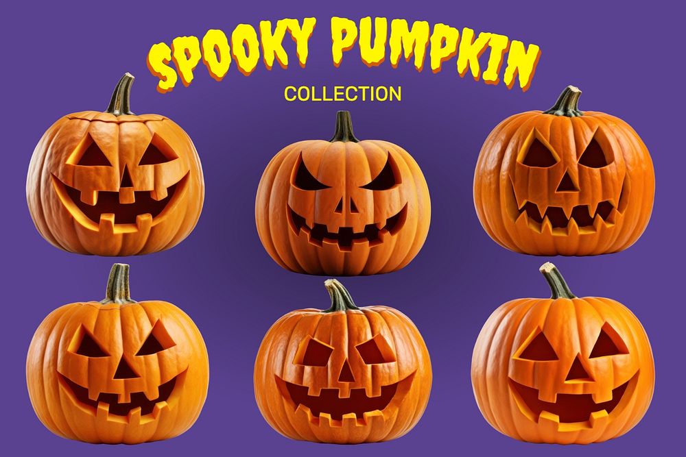 Editable halloween pumpkin design element | Premium Editable Design ...