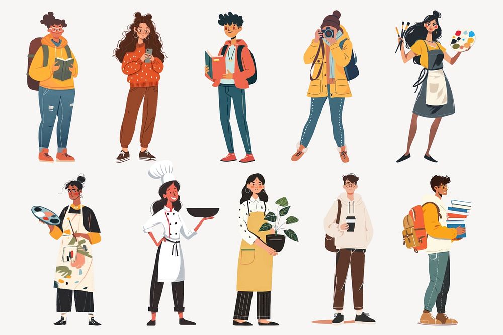 Editable people character design element | Premium Editable Design ...