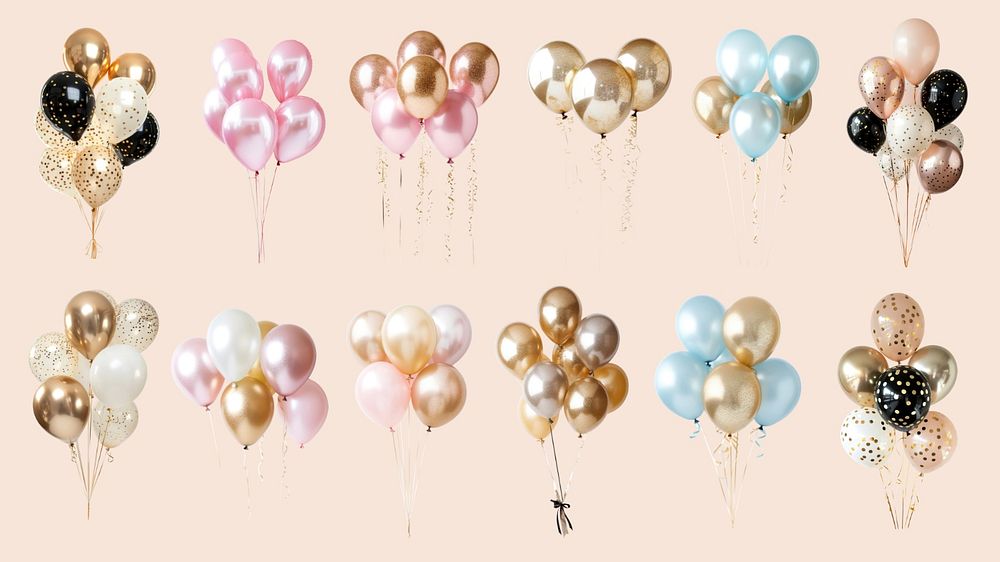 Editable party balloon design element | Premium Editable Design - rawpixel