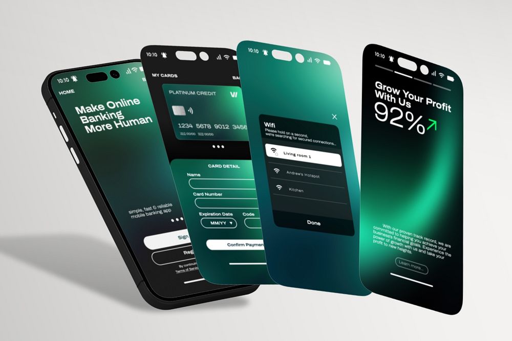 Editable mobile app design mockup | Free Mockup Generator - rawpixel