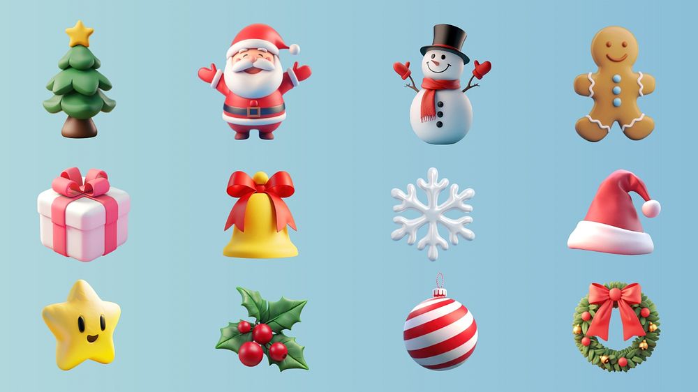Editable 3D christmas design element | Premium Editable Design - rawpixel
