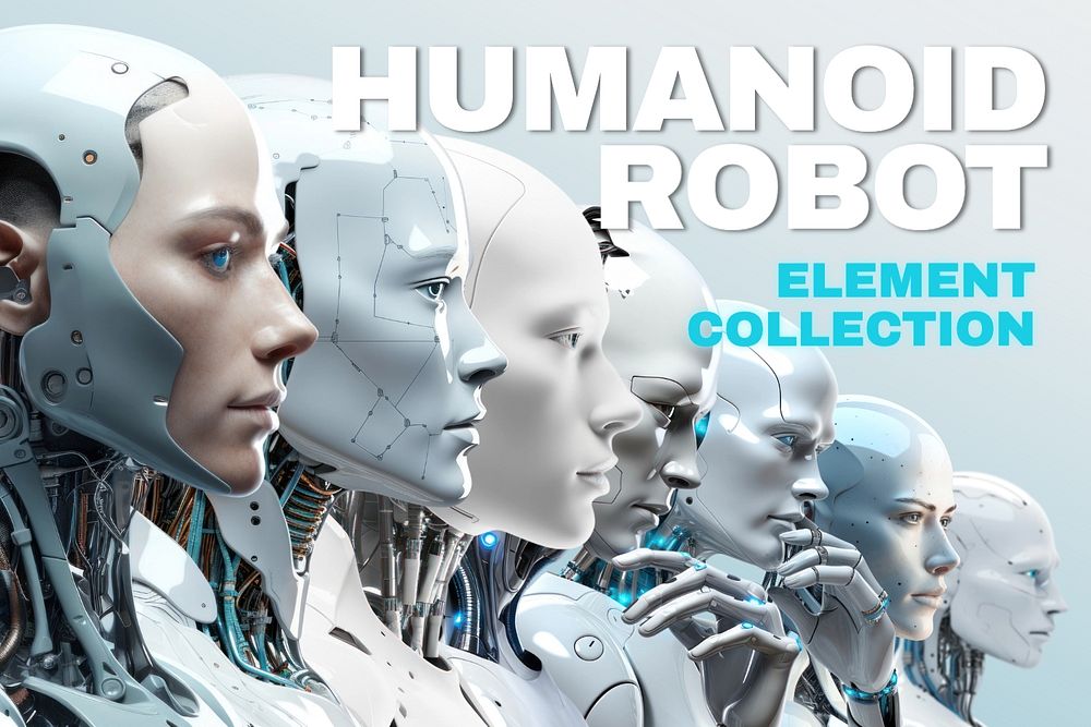 Editable humanoid robot design element | Premium Editable Design - rawpixel