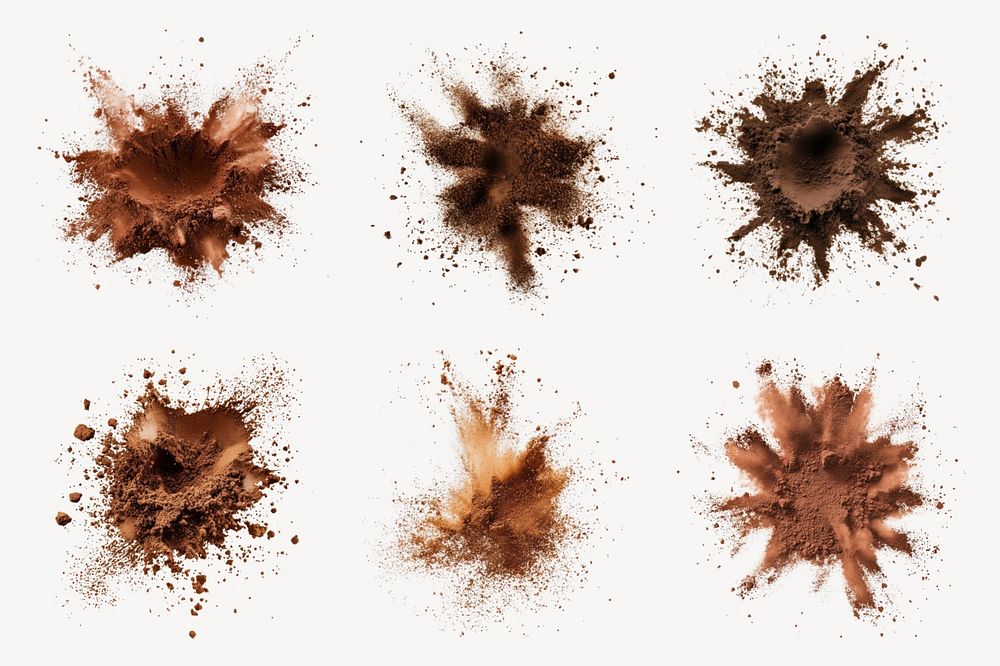Editable exploding cocoa powder design | Premium Editable Design - rawpixel