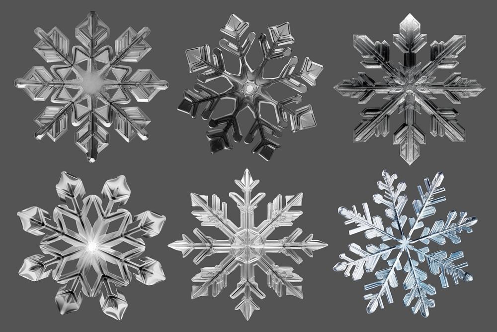 Editable snowflake effect design element | Premium Editable Design ...
