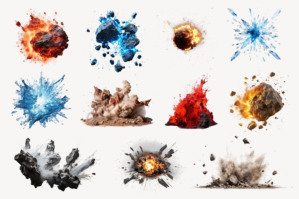 Editable cataclysm effect design element | Premium Editable Design ...