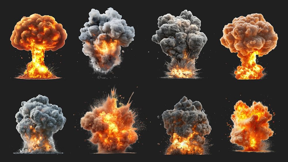 Editable bomb explosion design element | Premium Editable Design - rawpixel