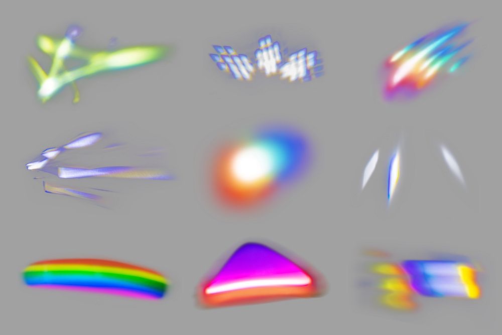 Editable prism effect design element | Premium Editable Design - rawpixel