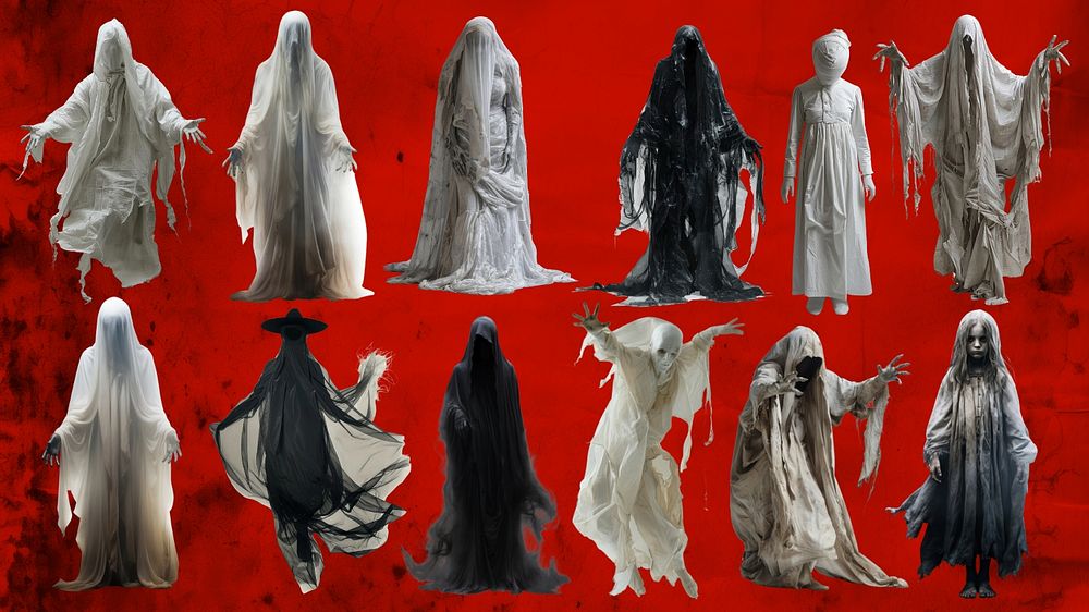 Editable ghost design element set | Premium Editable Design - rawpixel