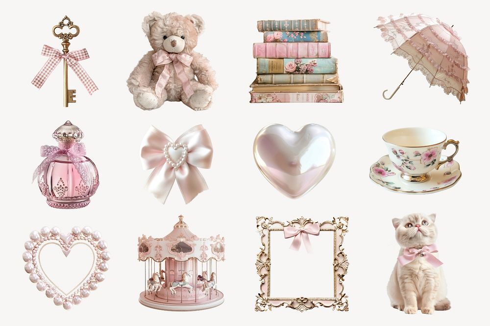 Editable pink coquette design element | Premium Editable Design - rawpixel