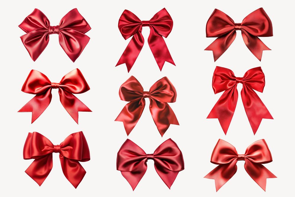 Editable red ribbon bow design | Premium Editable Design - rawpixel