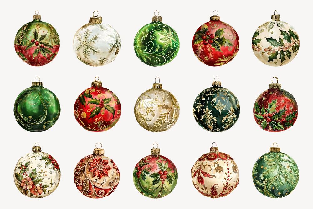 Editable vintage Christmas bauble design | Premium Editable Design ...