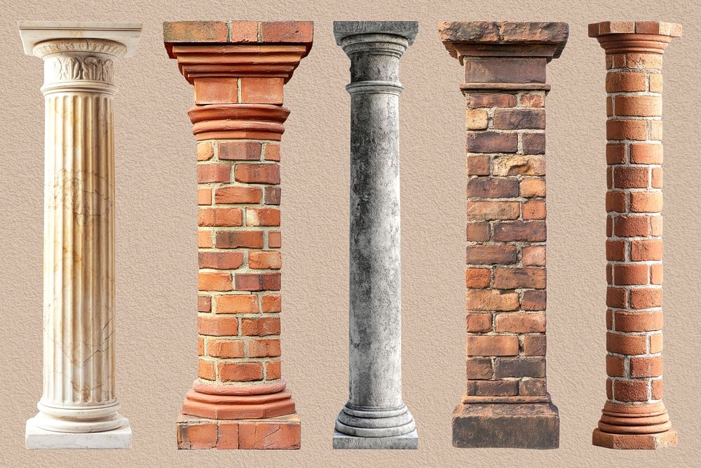 Editable architectural antique pillar design | Premium Editable Design ...