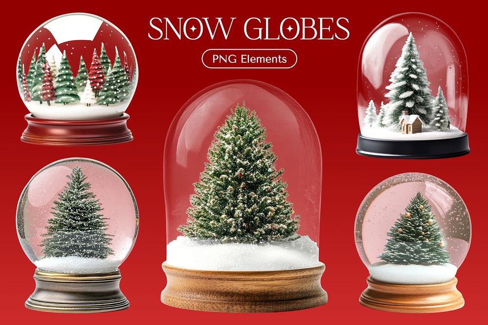 Editable snow globe design element | Premium Editable Design - rawpixel