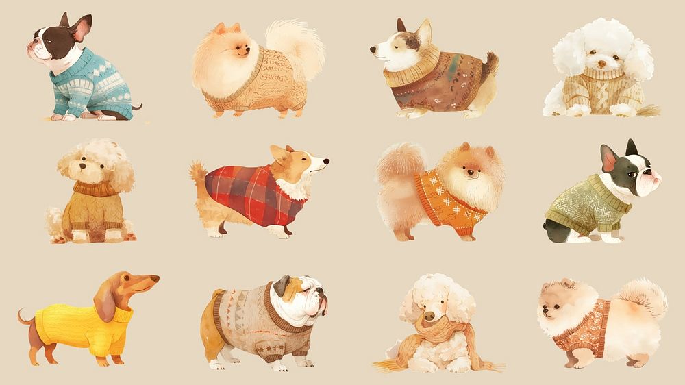 Editable cute dog design element | Premium Editable Design - rawpixel