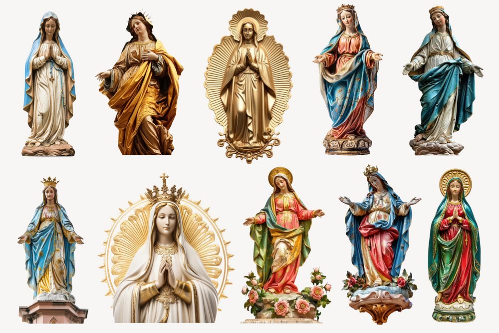 Editable Virgin Mary statue design | Premium Editable Design - rawpixel