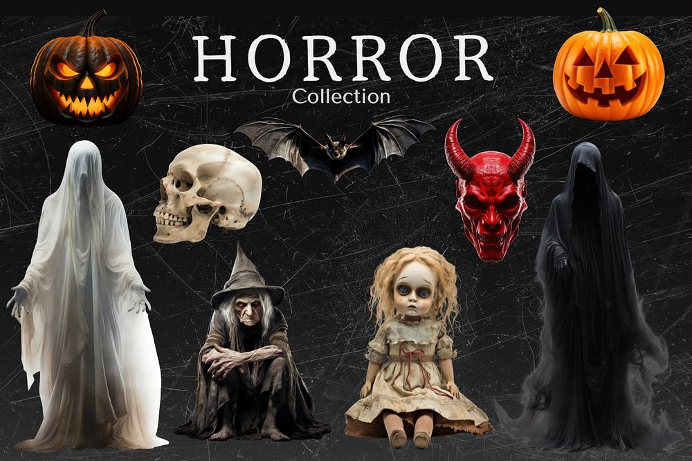Editable Halloween horror design element | Premium Editable Design ...