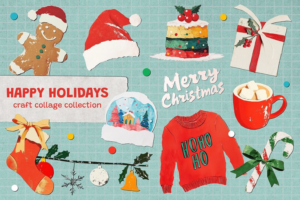 Editable Christmas craft design element | Premium Editable Design ...