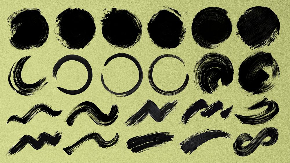 Editable ink brush stroke design | Premium Editable Design - rawpixel