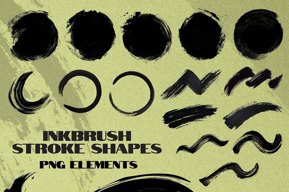 Editable ink brush stroke design | Premium Editable Design - rawpixel