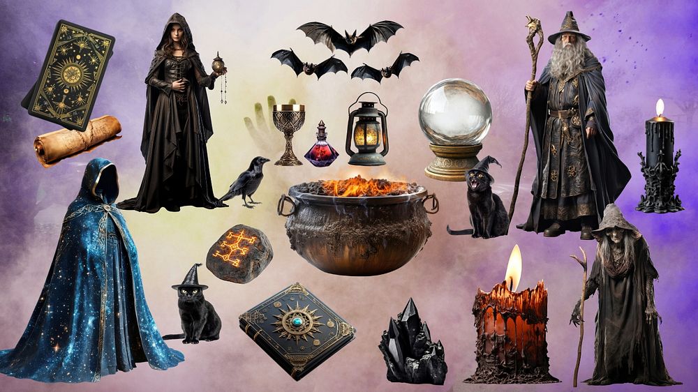 Editable fantasy wizard design element | Premium Editable Design - rawpixel