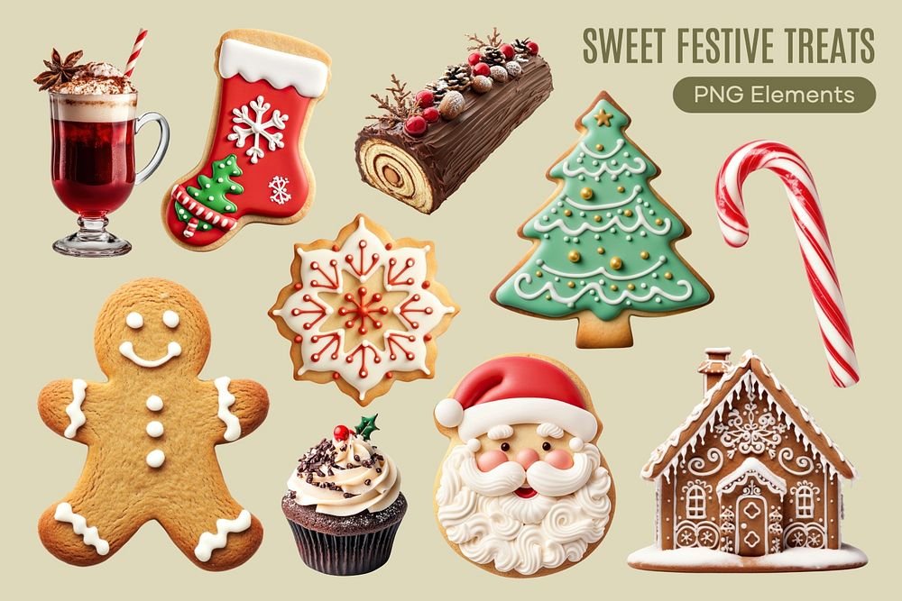 Editable Christmas treat design element | Premium Editable Design ...
