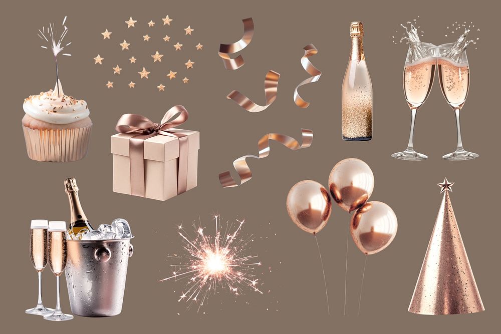 Elegant celebration designs element set, | Premium Editable Design ...