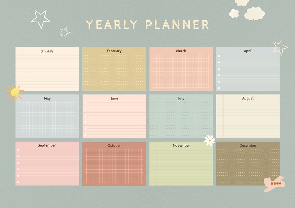 Watercolor Aesthetic Design Space Editable Pattern Templates | Download ...