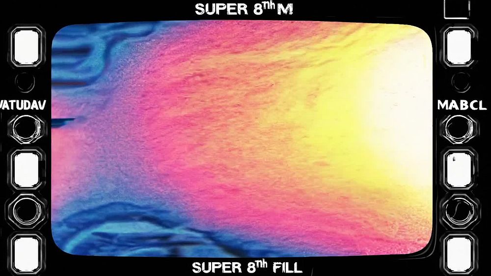 Retro video style vibrant, abstract | Free Video - rawpixel