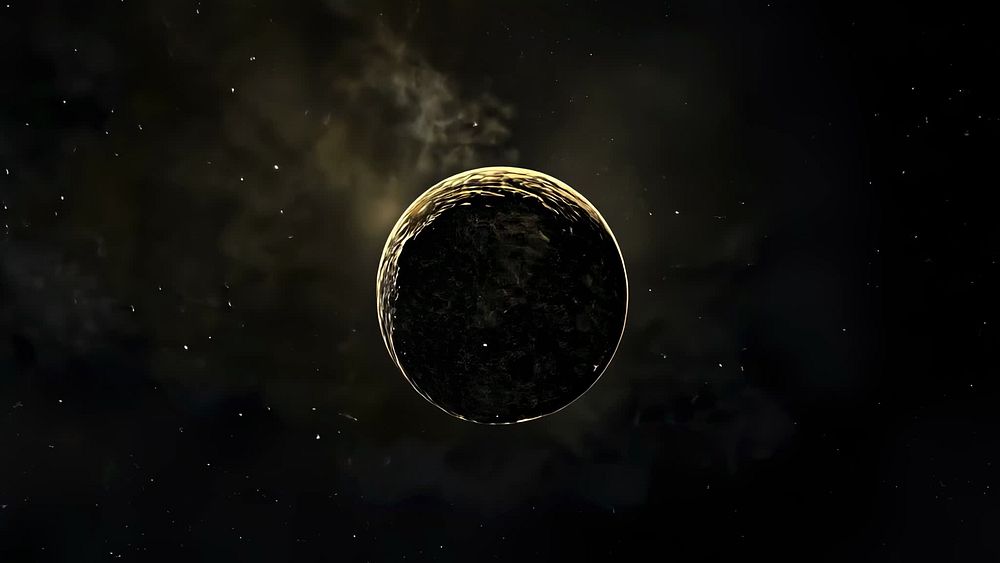 cosmic video scene showing planet | Free Video - rawpixel