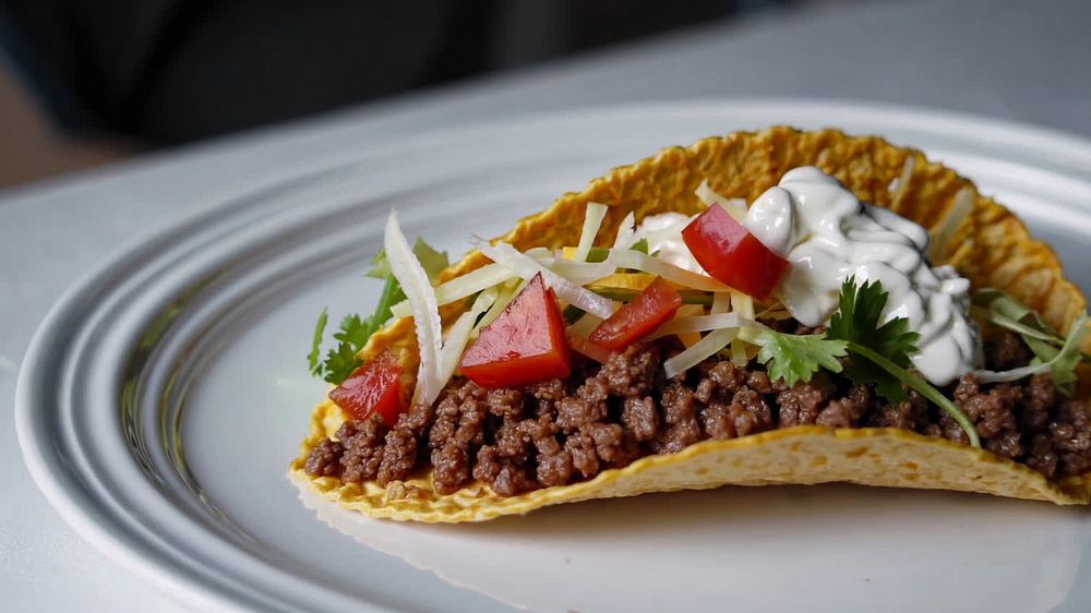 Close-up video shot taco white | Free Video - rawpixel