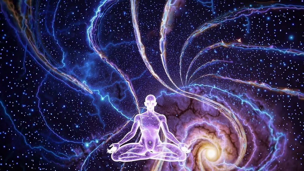 cosmic video scene shows glowing | Free Video - rawpixel