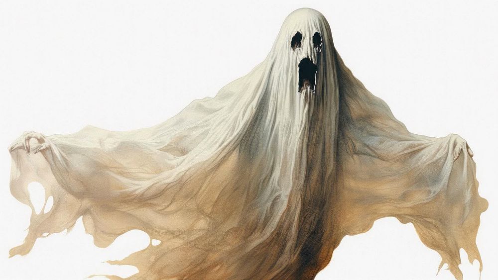 ghostly figure flowing robes captured | Free Video - rawpixel