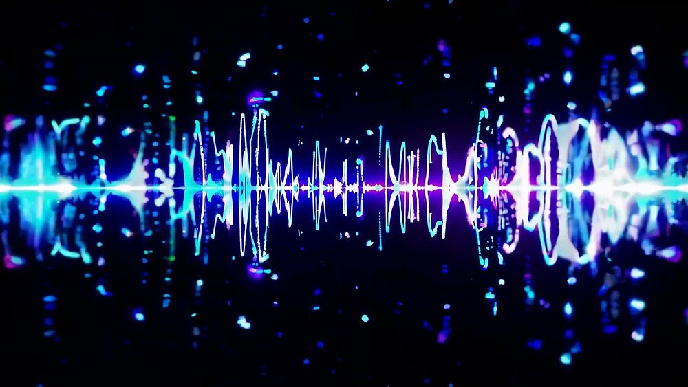 Abstract video concept neon soundwave | Free Video - rawpixel
