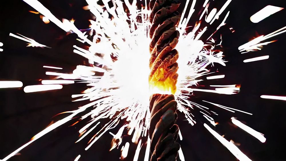 Close-up video rope burning and | Free Video - rawpixel