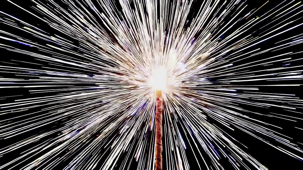 Dynamic burst fireworks captured low-angle | Free Video - rawpixel