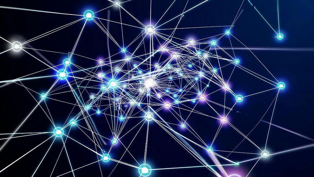 Dynamic video concept interconnected glowing | Free Video - rawpixel