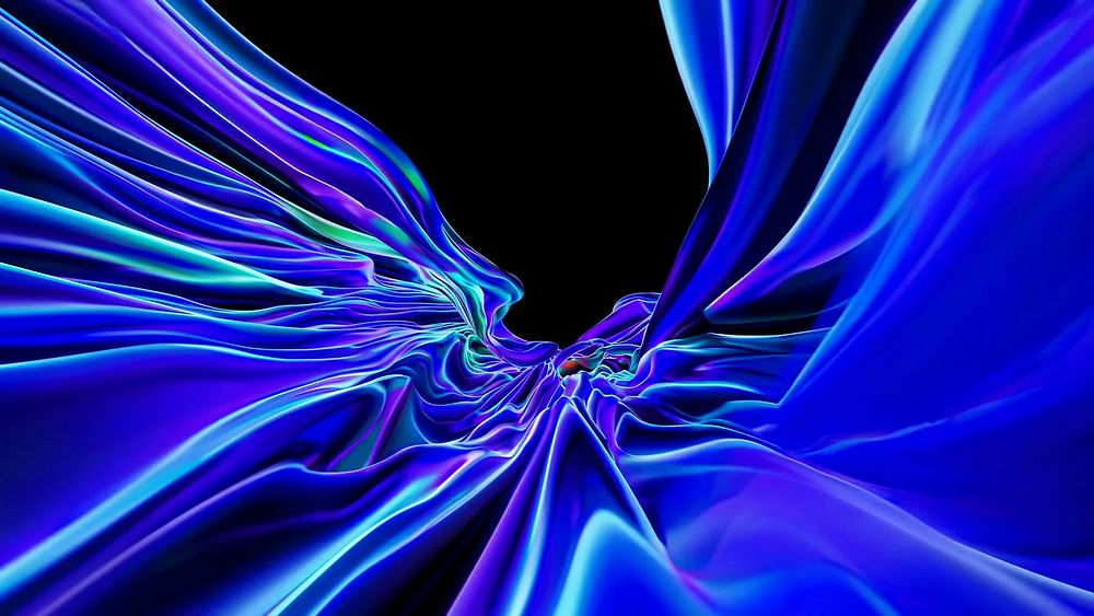 Abstract video art vibrant blue | Free Video - rawpixel