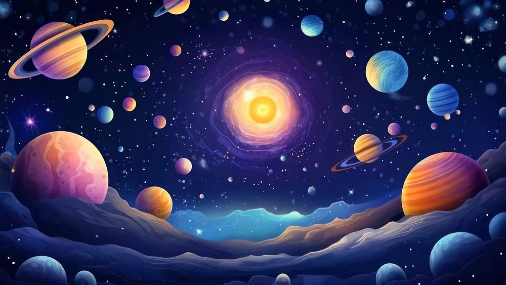 cosmic video concept wide-angle view | Free Video - rawpixel