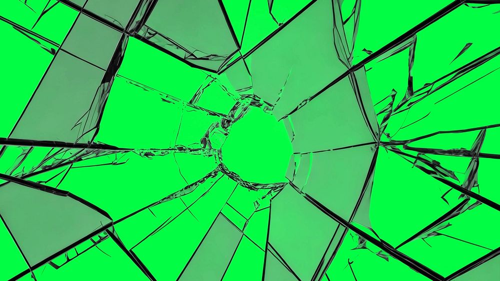 Shattered glass animation, transparent 4K | Free Video - rawpixel