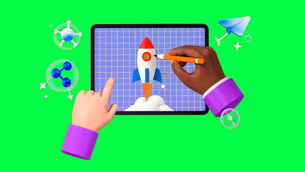 Digital creativity and innovation animation, | Free Video - rawpixel