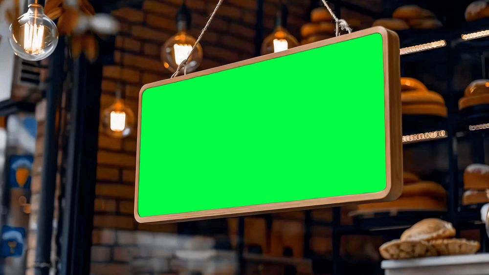 Bakery window sign live mockup | Free Video - rawpixel