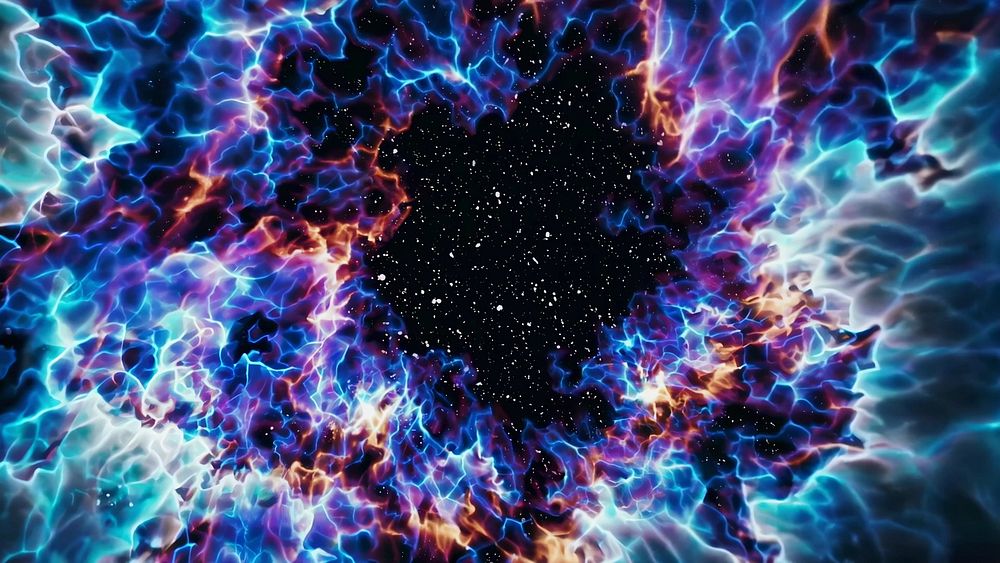 cosmic video scene wormhole effect | Free Video - rawpixel