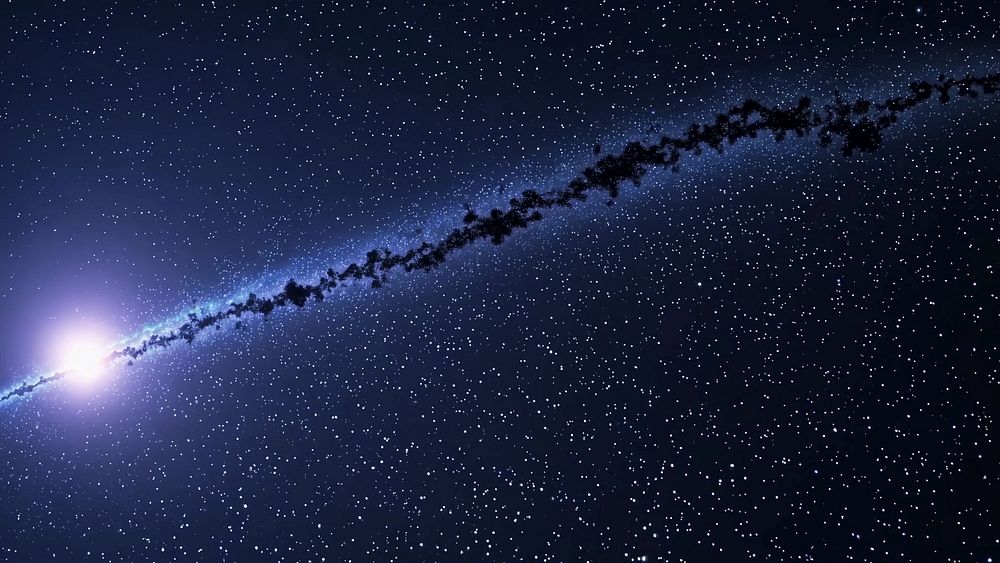 cosmic video scene starry night | Free Video - rawpixel