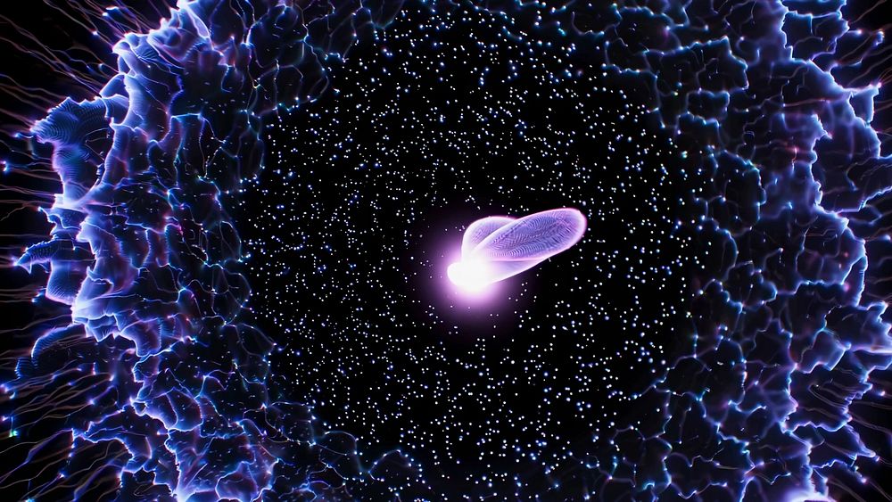 cosmic video scene top-down angle, | Free Video - rawpixel