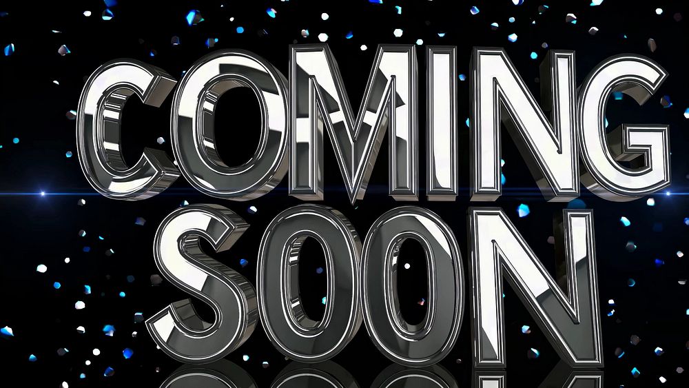Dynamic 3D text 'Coming Soon' | Free Video - rawpixel