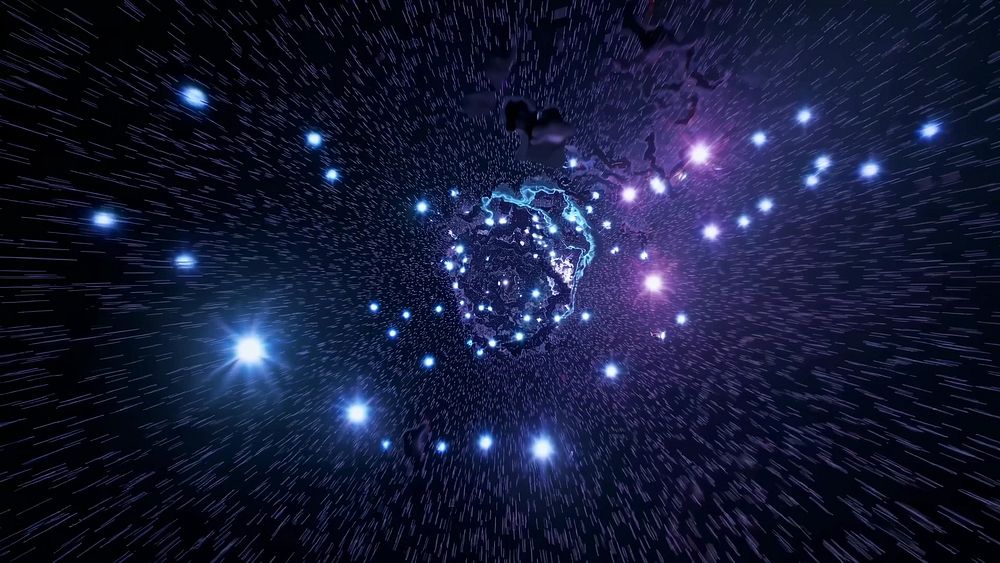 cosmic video scene wormhole effect | Free Video - rawpixel