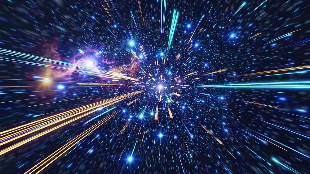 Dynamic video concept cosmic warp | Free Video - rawpixel