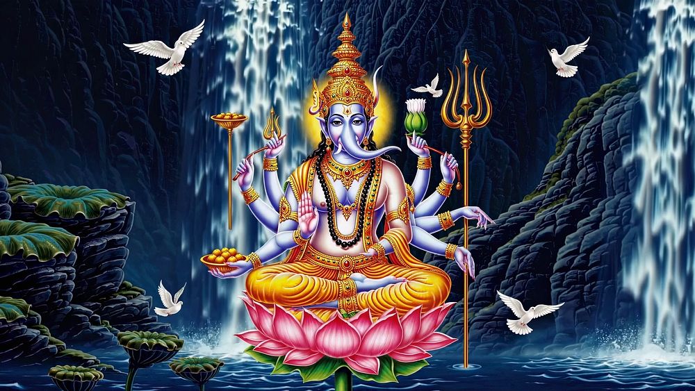 vibrant, front-facing video still multi-armed | Free Video - rawpixel