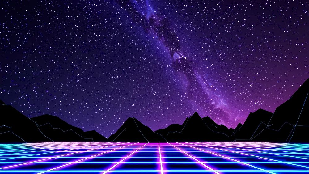 Retro 80s video style low-angle | Free Video - rawpixel